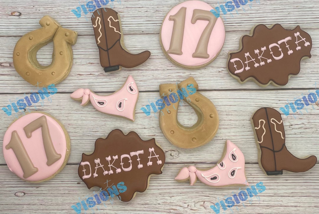 Rodeo Birthday Cookies - Etsy