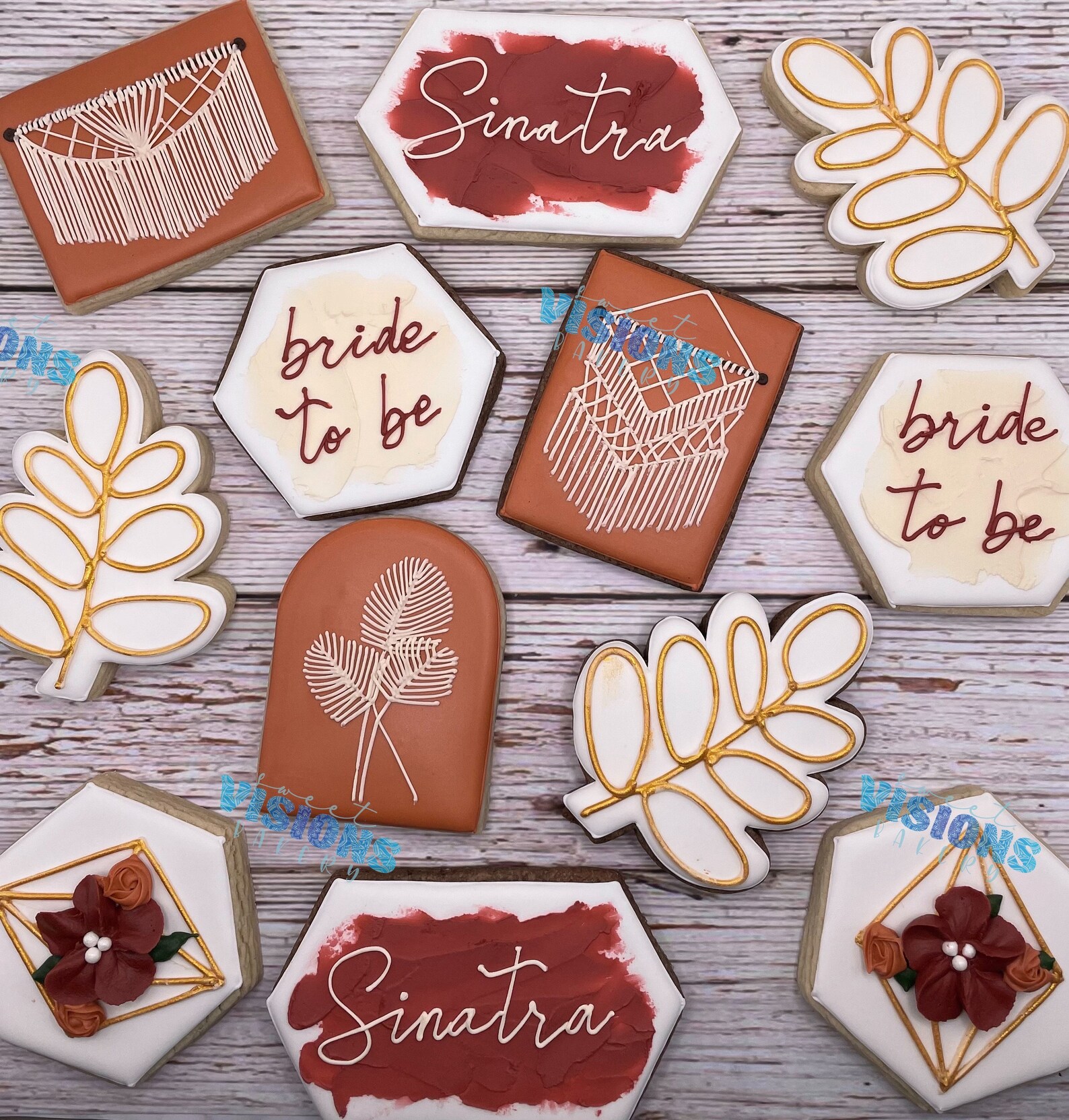 Boho Wedding Shower Cookies - Etsy