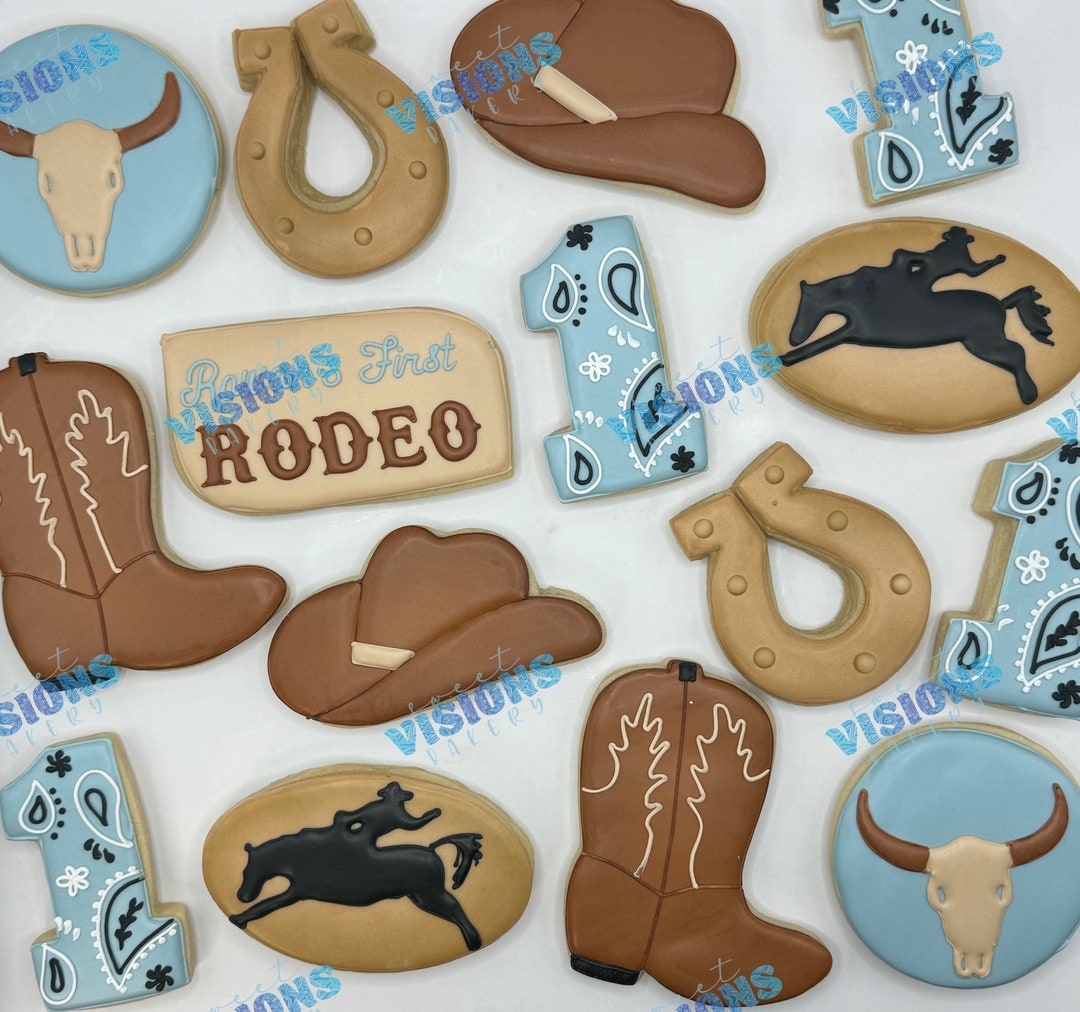 First Rodeo Western Cookies - Etsy