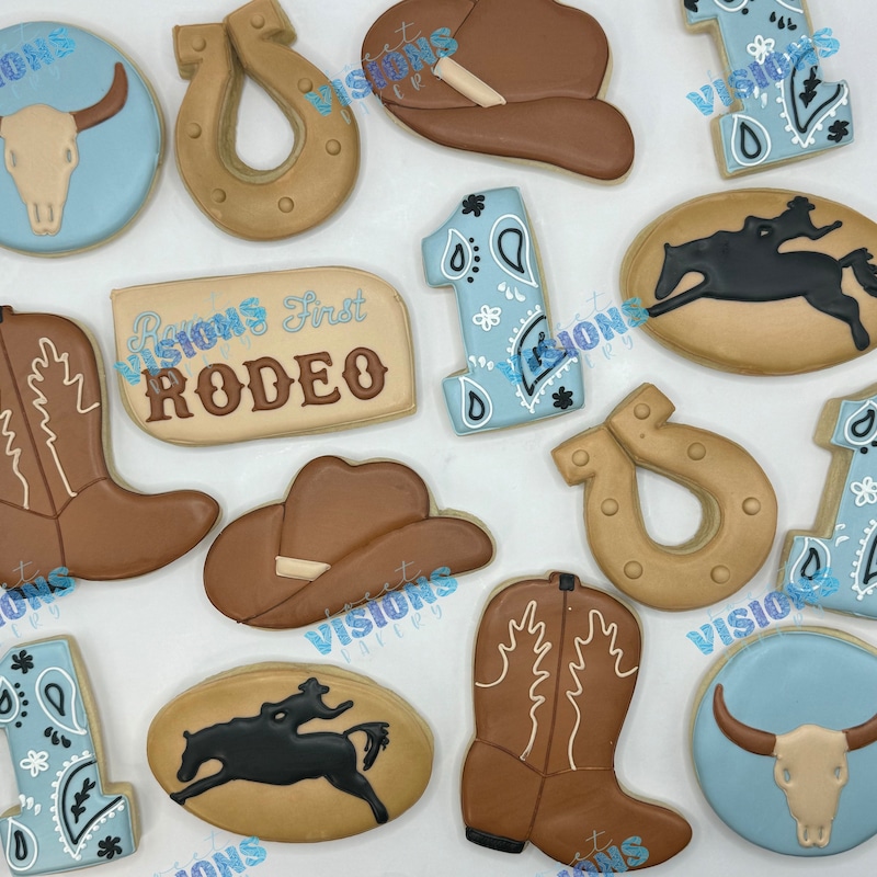 Western Theme Cookies - Etsy