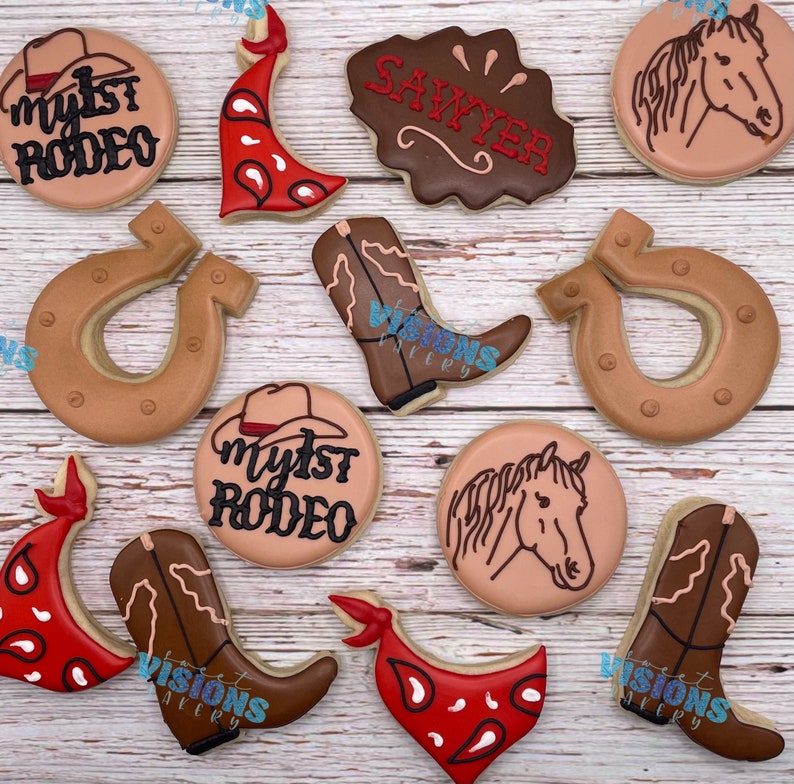 My First Rodeo Cookies - Etsy