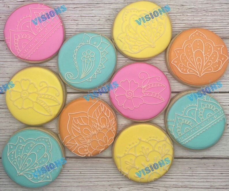 Henna Cookies - Etsy