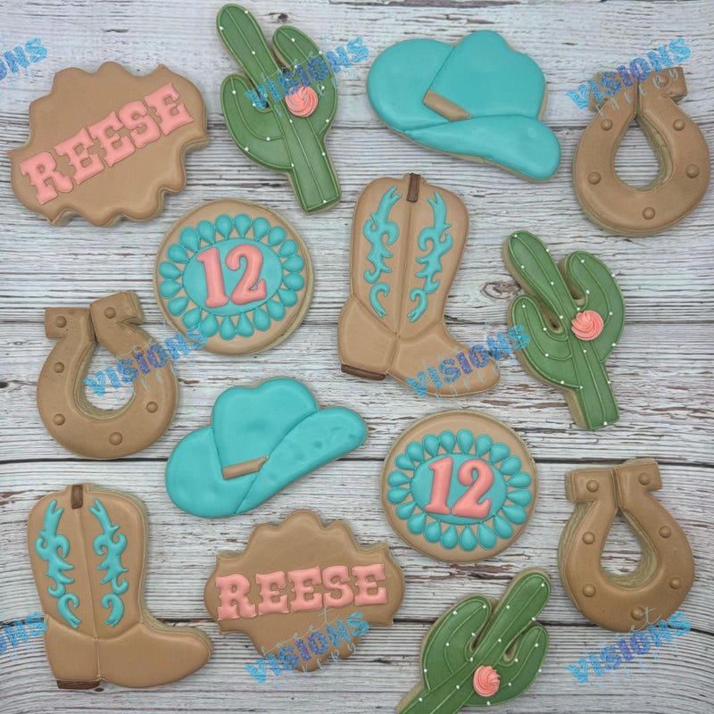 Western Theme Cookies - Etsy