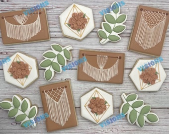 Boho Chic Birthday Cookies - Etsy