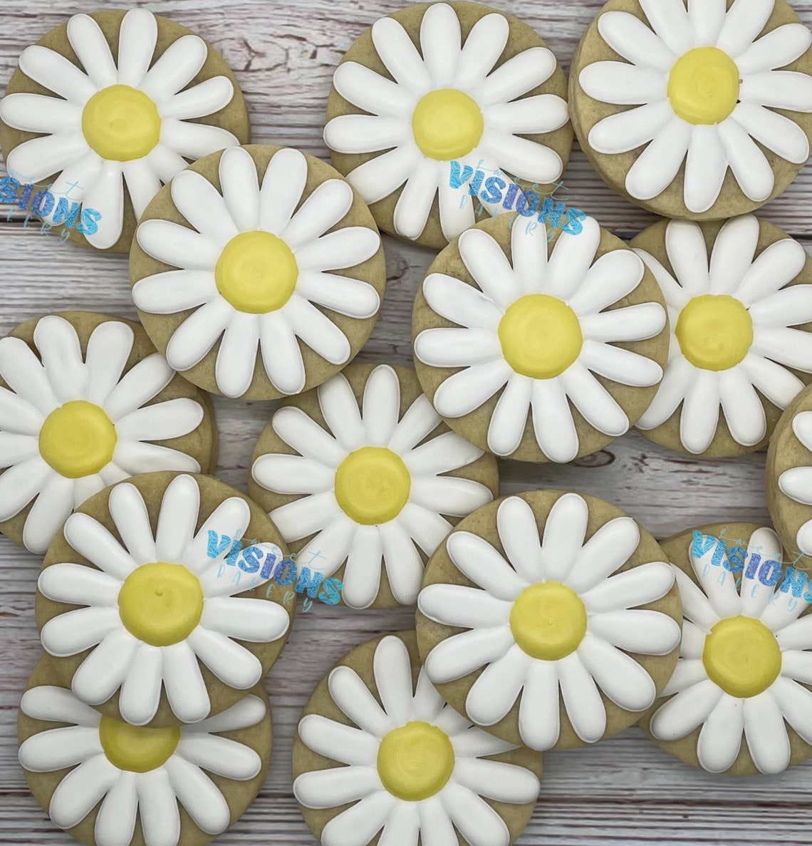Daisy Cookies - Etsy