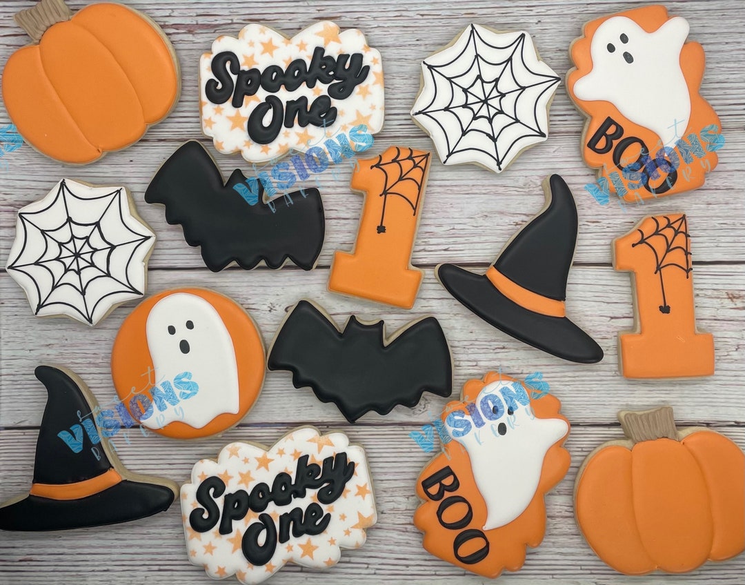 Spooky ONE Cookies - Etsy