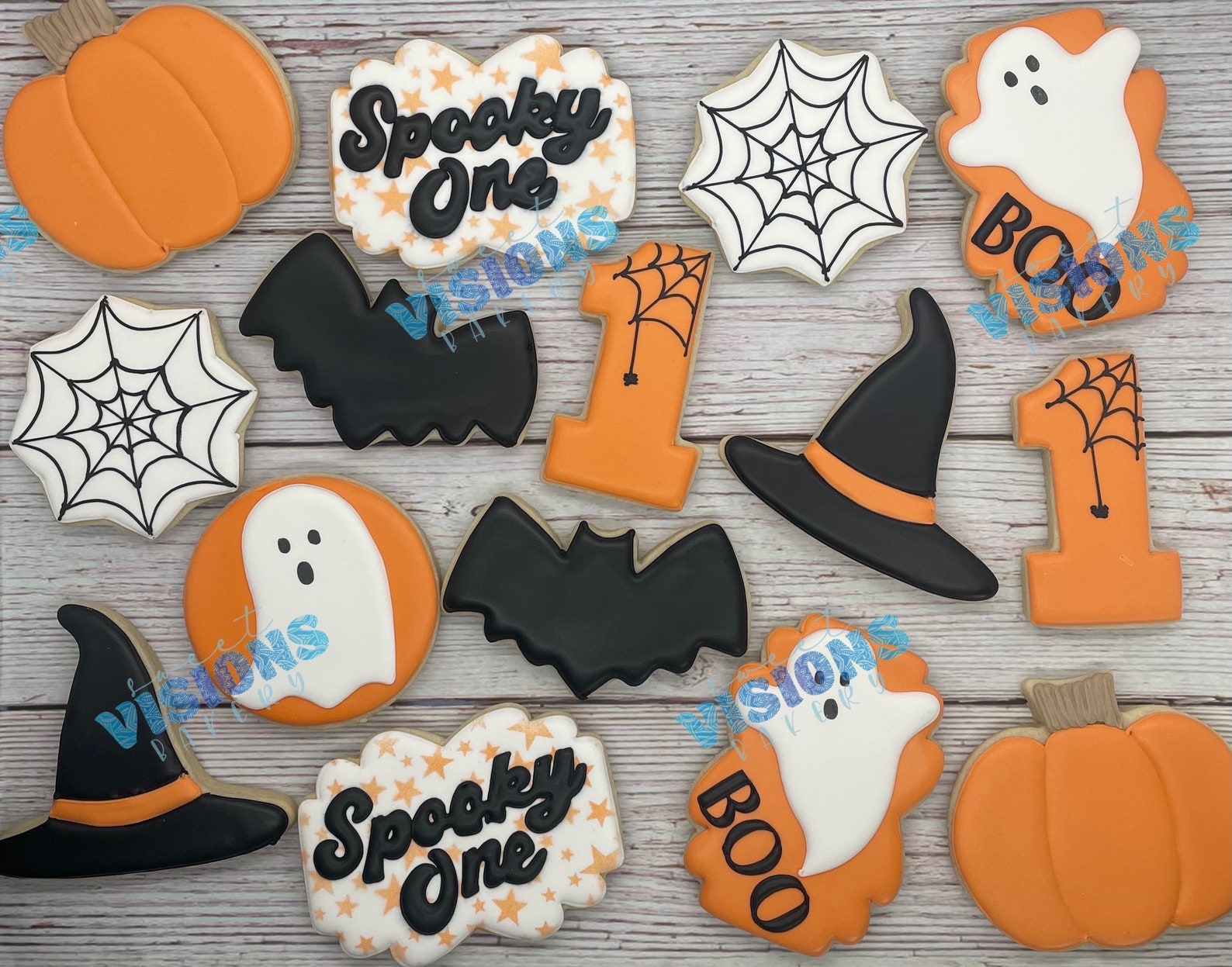 Spooky ONE Cookies - Etsy