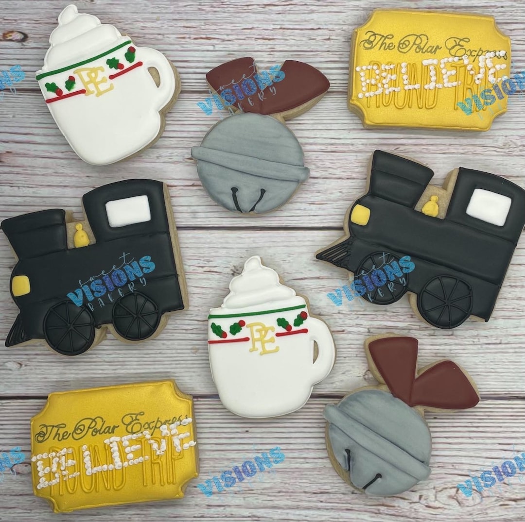 The Polar Train Cookies - Etsy