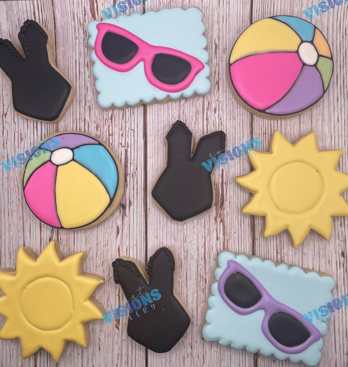 Pool Party Cookies - Etsy