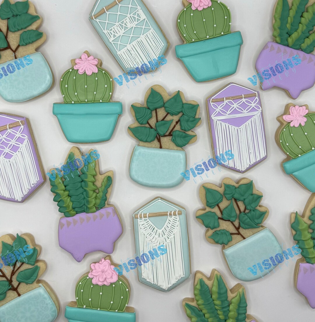 House Plants Cookies - Etsy
