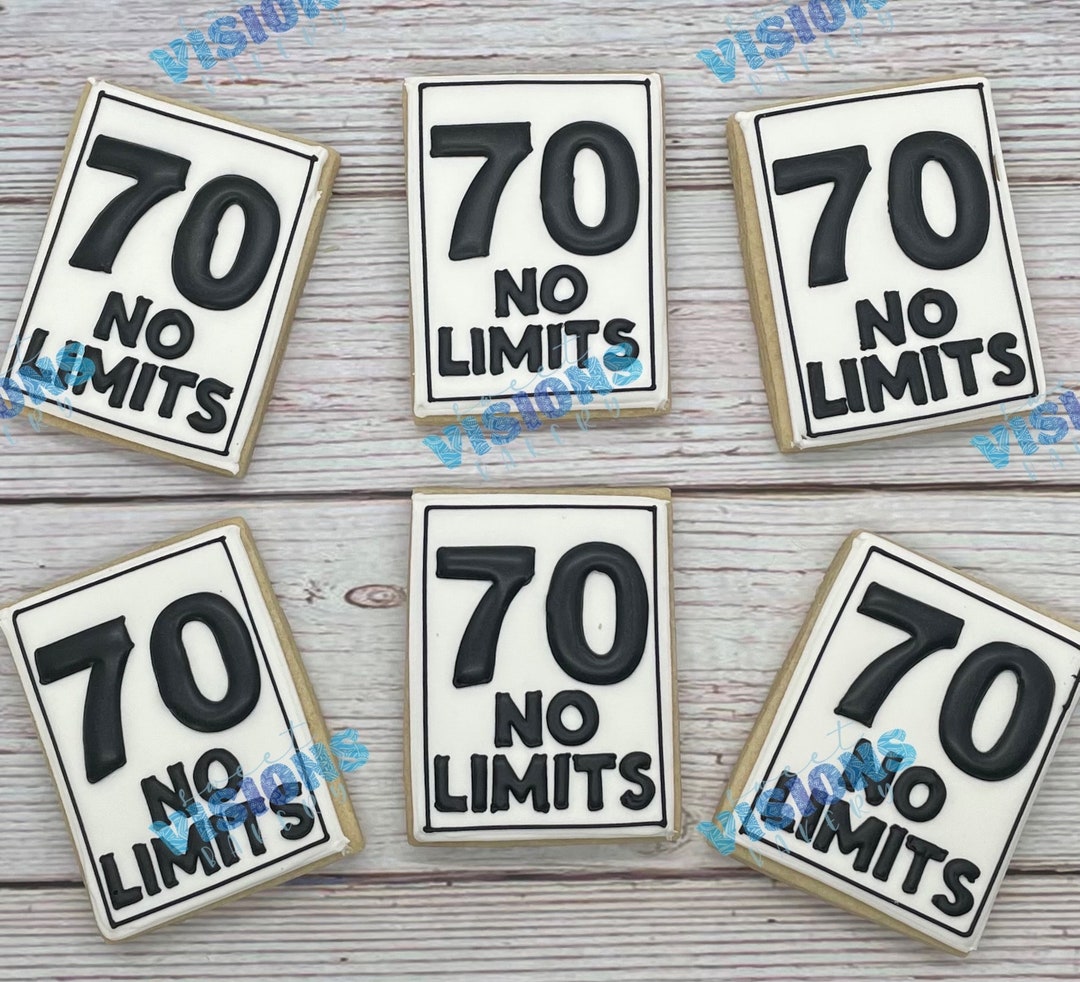 No Limits Sign Cookies - Etsy