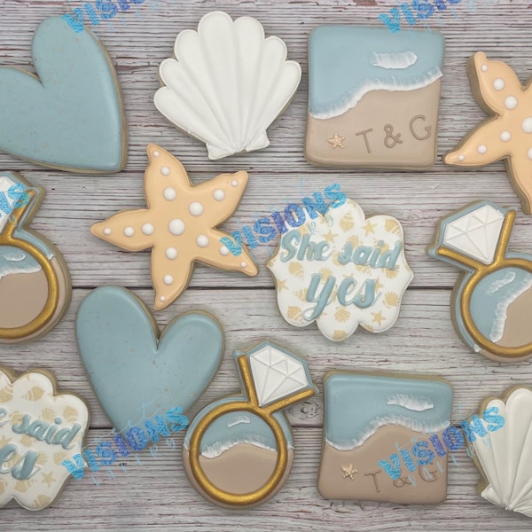 Beach Theme Cookies - Etsy