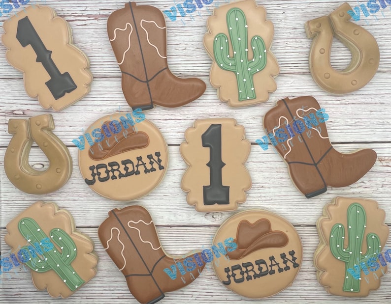 Western Theme Cookies - Etsy
