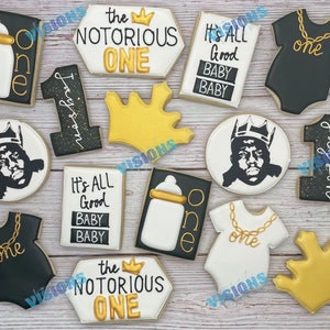 The Notorious One Cookies - Etsy