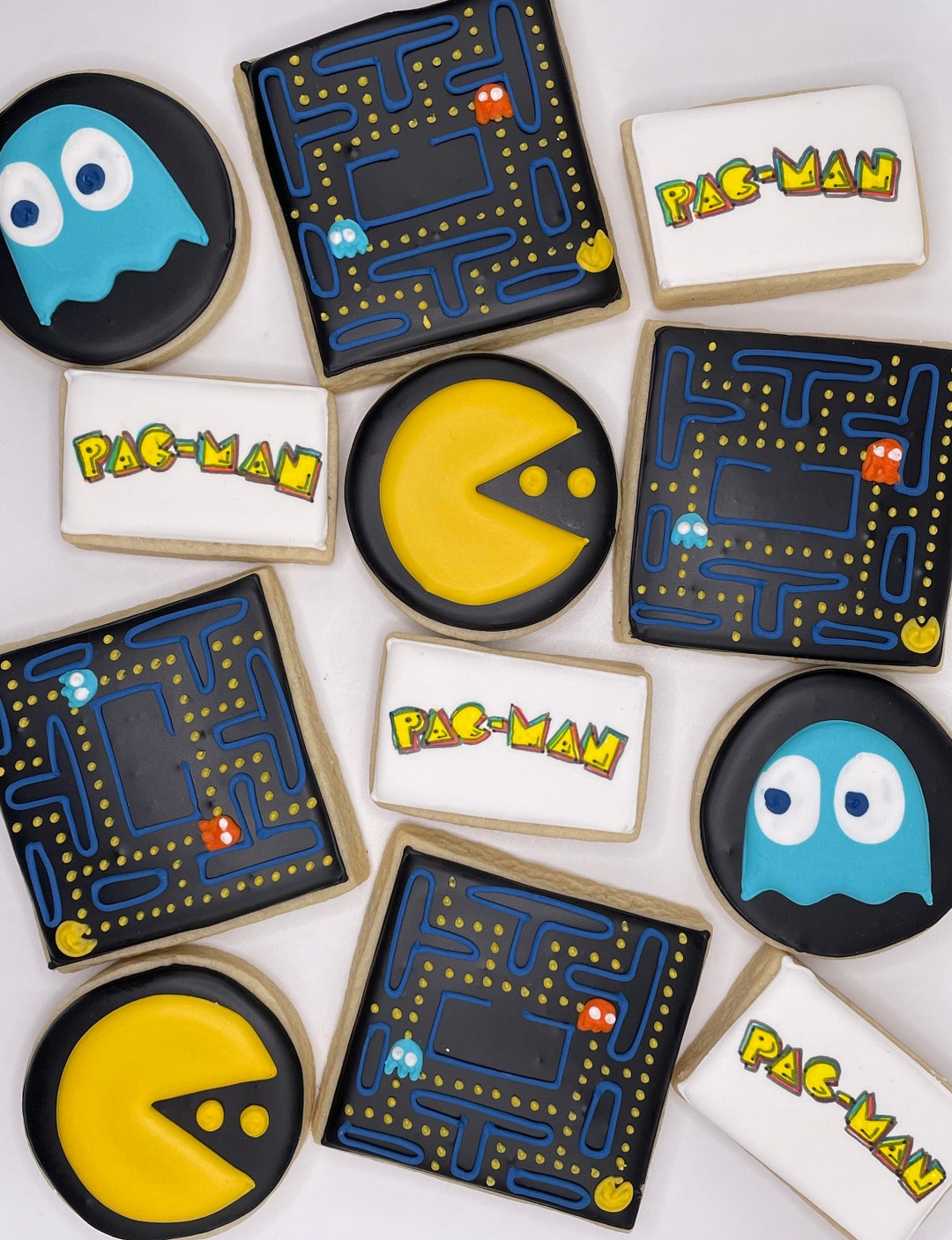 PAC Man Inspired Cookies - Etsy