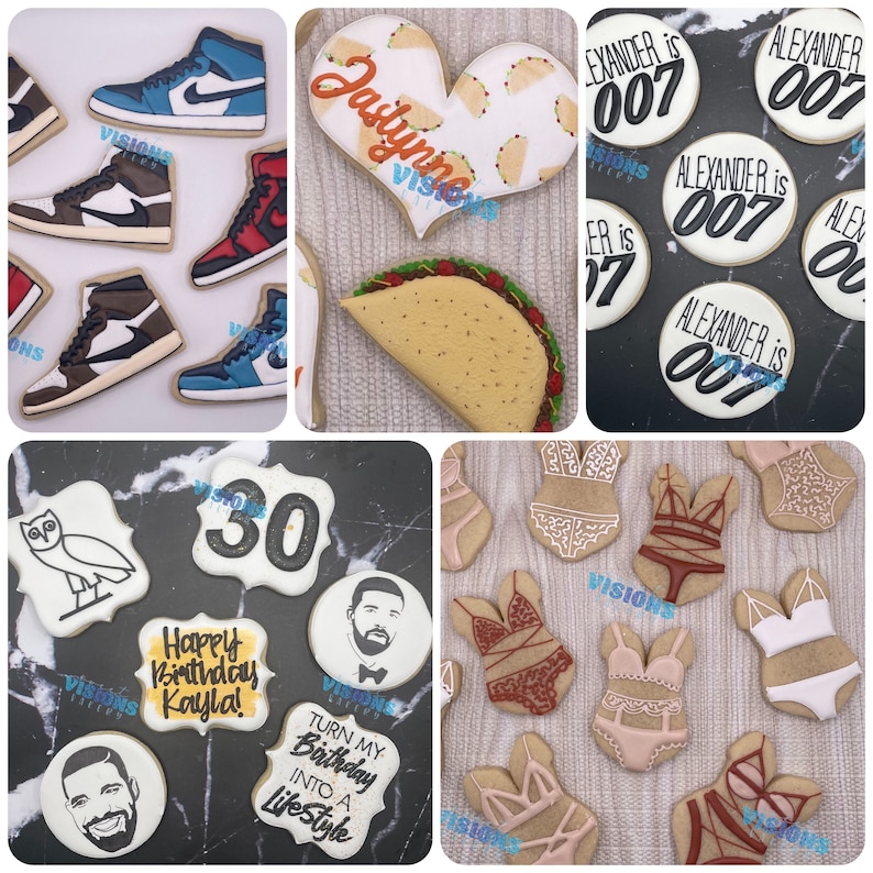 Custom Design Cookies - Etsy