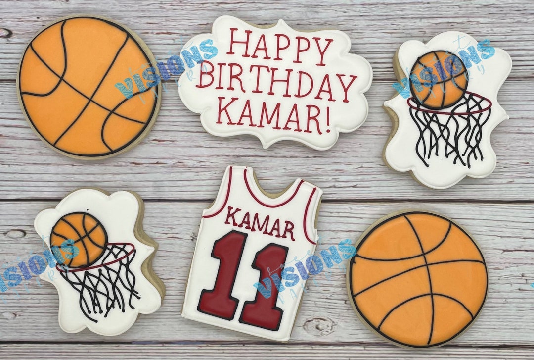 Basketball Cookies - Etsy