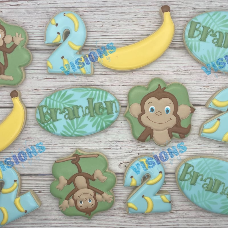 Monkey Cookies - Etsy