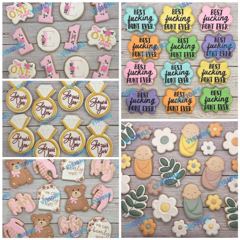 Custom Design Cookies - Etsy