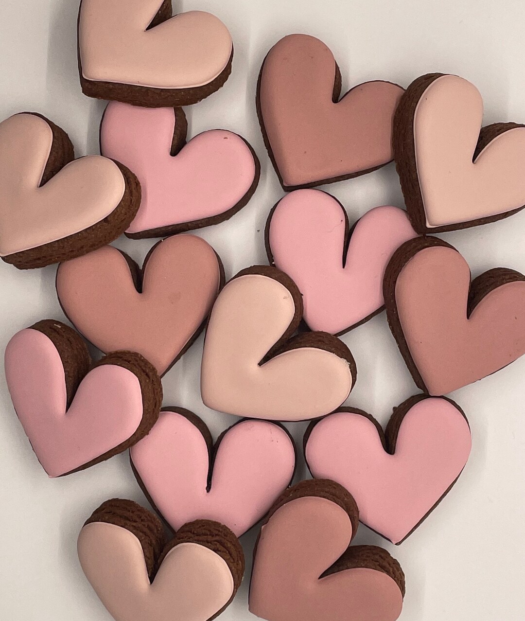 Mini Heart Cookies - Etsy