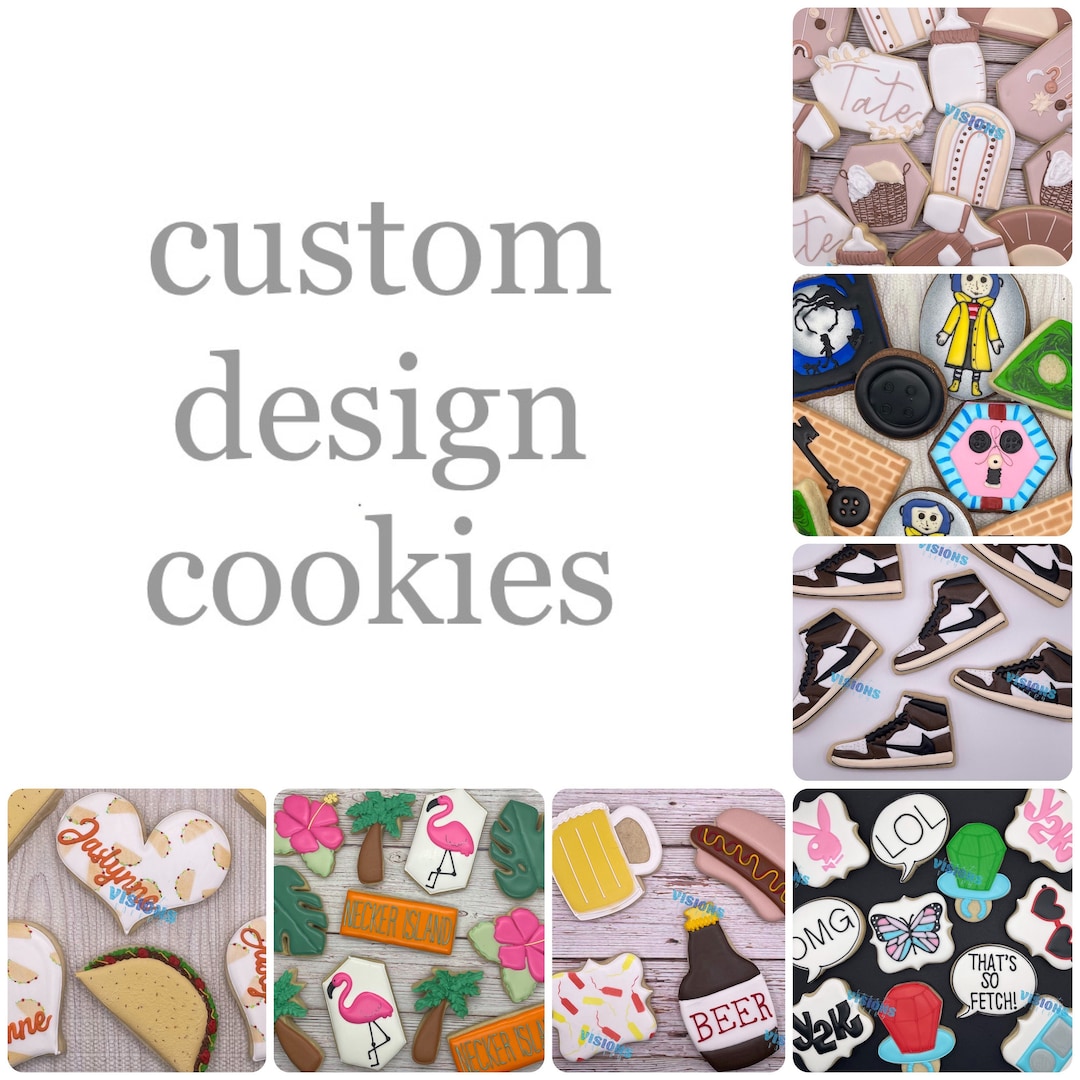 Custom Design Cookies - Etsy