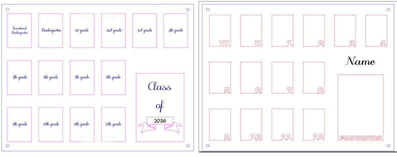 Personalized School Photo Frame - Etsy