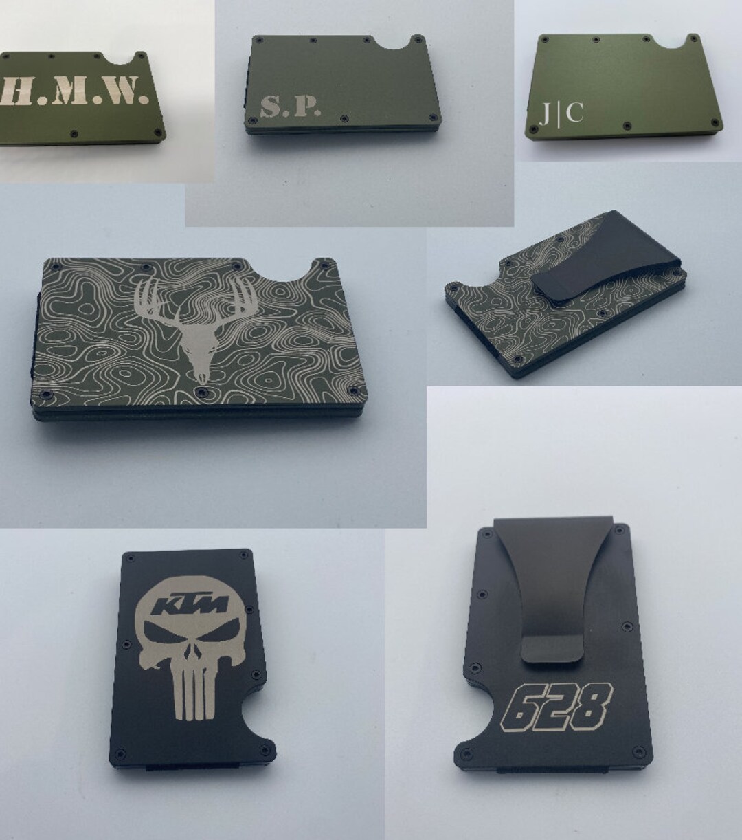 Personalized RFID Minimalist Wallet / Money Clip - Etsy