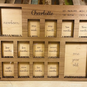 Personalized Baby’s First Year Frame - Etsy