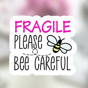 Pink Fragile Stickers for Shipping PNG, Printable Handle With Care ...