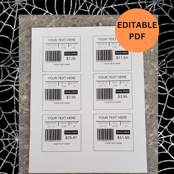 Meat Krispy Labels - Etsy