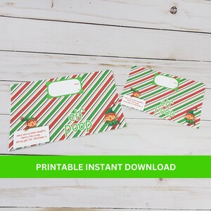 Printable Elf Poop Bag Toppers, Funny Coworker Christmas Gift, White ...