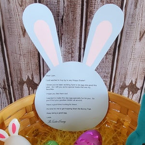 Editable Easter Bunny Note Instant Download, Personalized Letter From ...