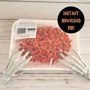 Printable Fake Meat Labels Halloween Prank, Funny Fake Food Labels ...