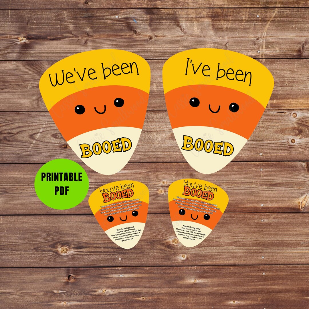 You've Been Booed Printables, Youve Been Booed Halloween Favor Tags, I ...
