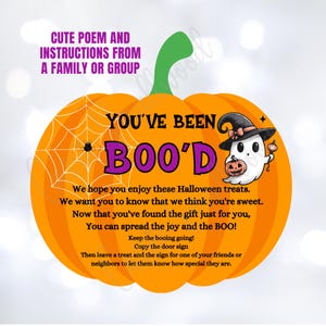 You've Been Boo'd Printables, Youve Been Booed Halloween Favor Tags, I ...