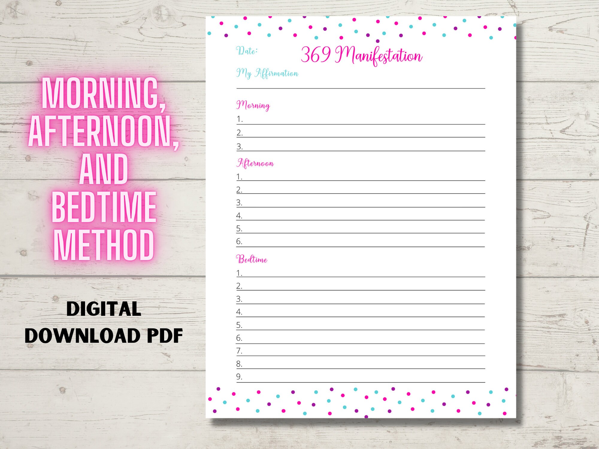 369 Manifest Journal Pages, 369 Manifestation Journal Pages, Law of ...
