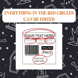 Editable Printable Fake Meat Labels Halloween Prank, Funny Fake Food ...