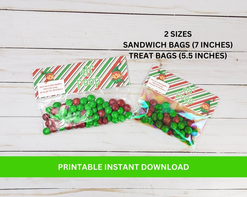 Printable Elf Poop Tags Elf Ideas Elf Treat Bag Toppers - Etsy Australia