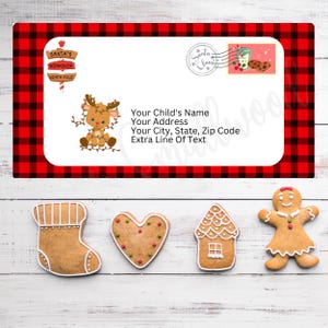Editable Santa North Pole Envelope Template, Printable North Pole ...