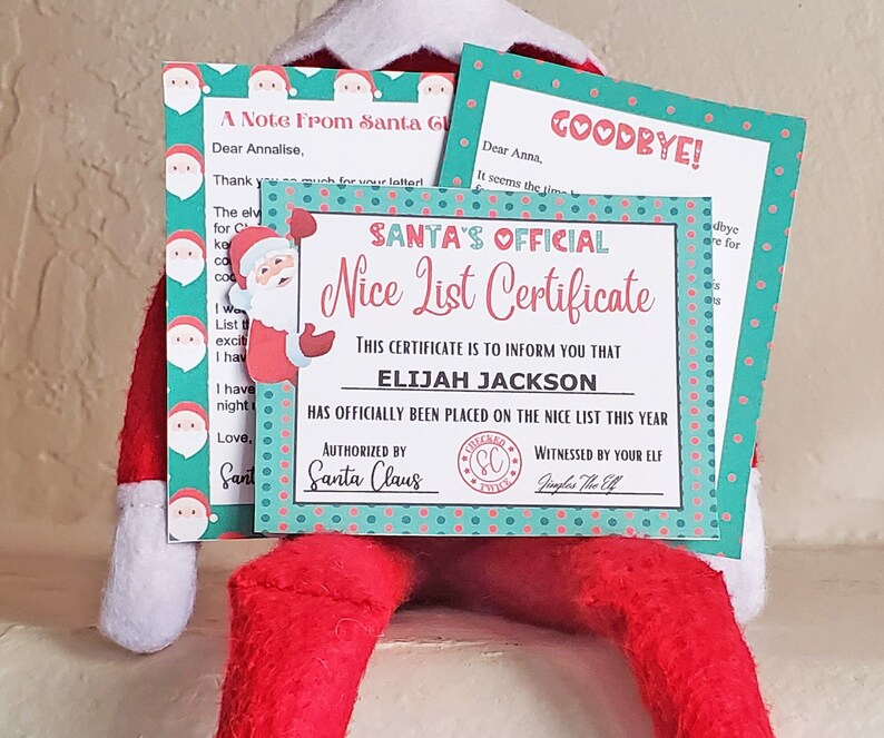 Editable Instant Download Tiny Elf Letter Bundle Kit Letter - Etsy