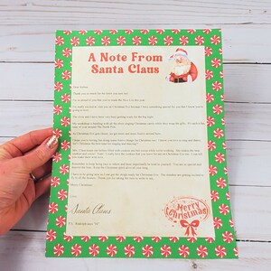 Editable Nice List Letter From Santa to Kids, Personalized Printable ...