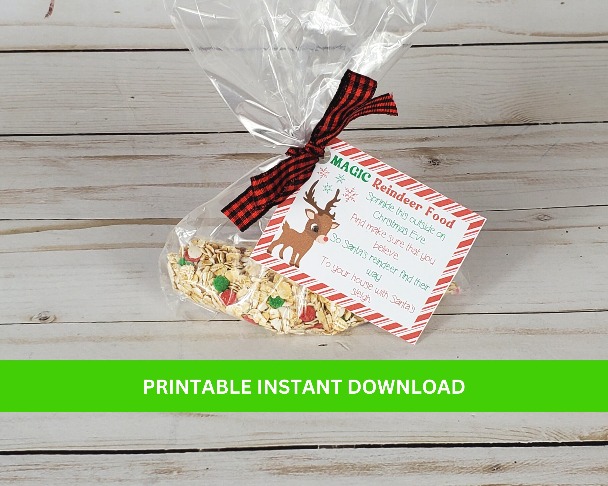Printable Reindeer Food Tags, Instant Download Magic Reindeer Food Poem ...