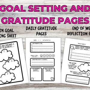 Printable Gratitude Journal for Kids, Positive Affirmations Coloring ...