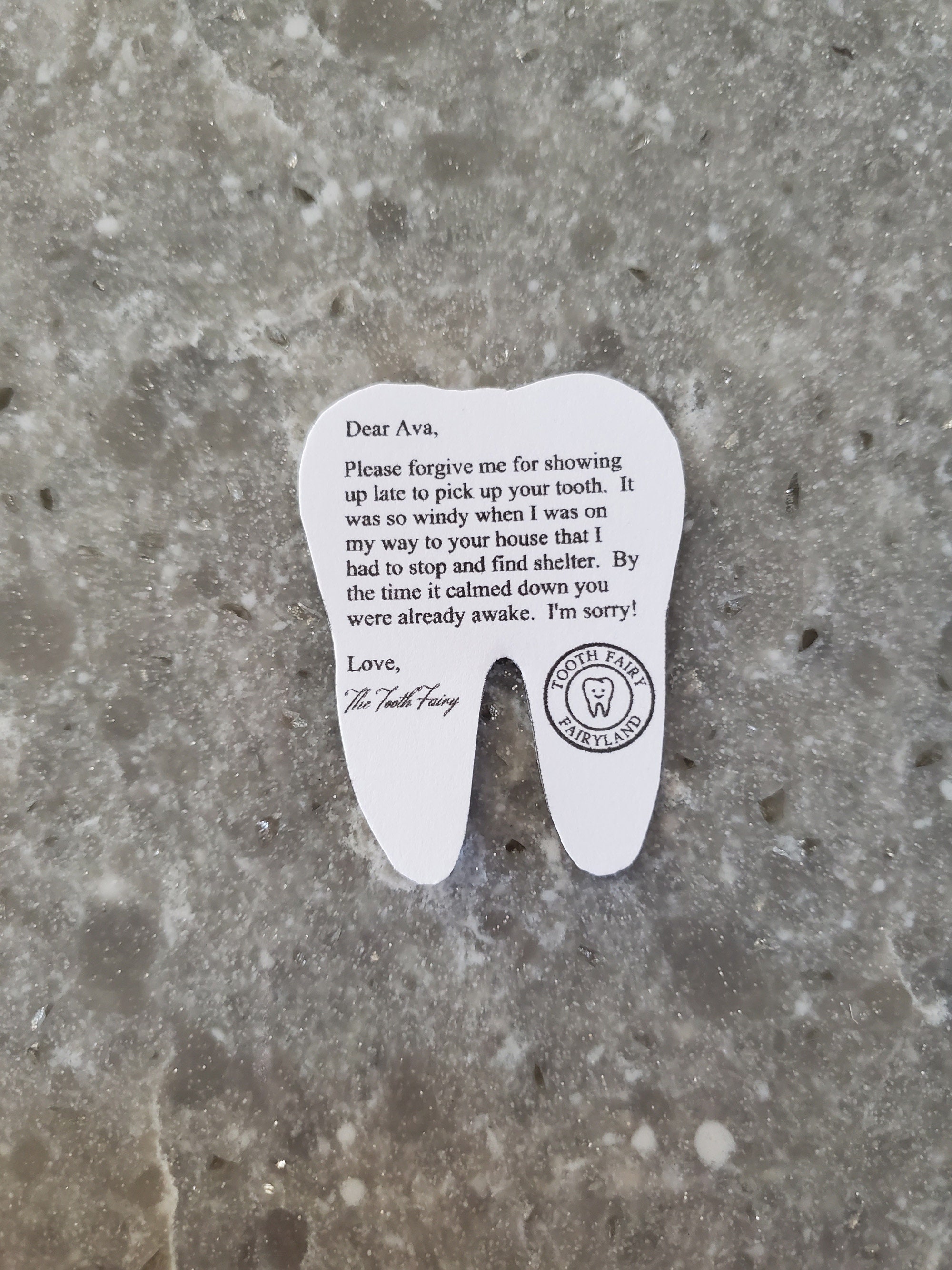 Tiny Editable Tooth Fairy Apology Letter Instant Download, Printable ...