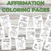 Printable Gratitude Journal for Kids, Positive Affirmations Coloring ...