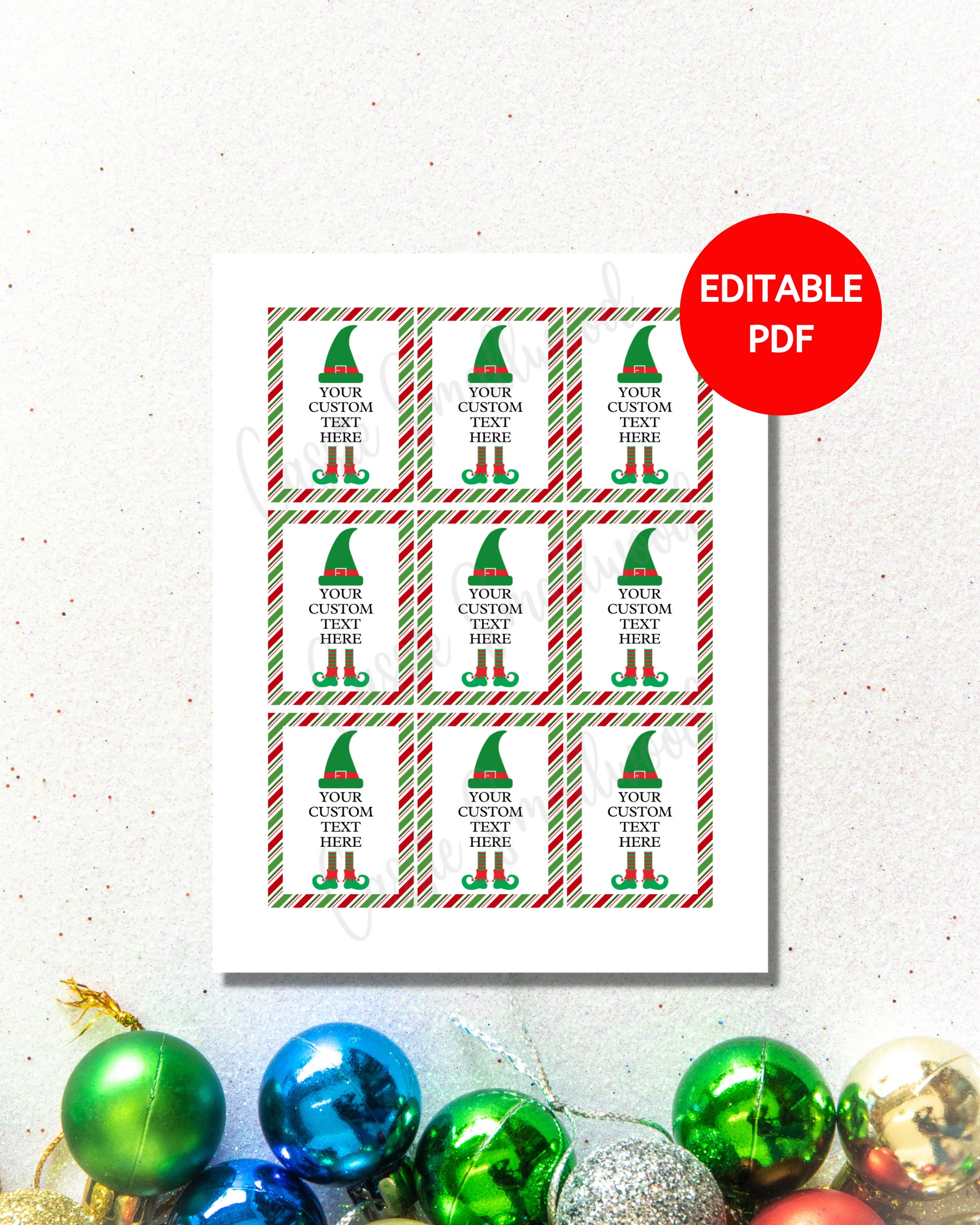 Editable Elf Note Cards Christmas Elf Activity Cards - Etsy