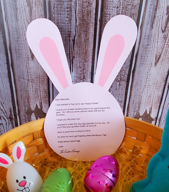 Easter Bunny Letter Template