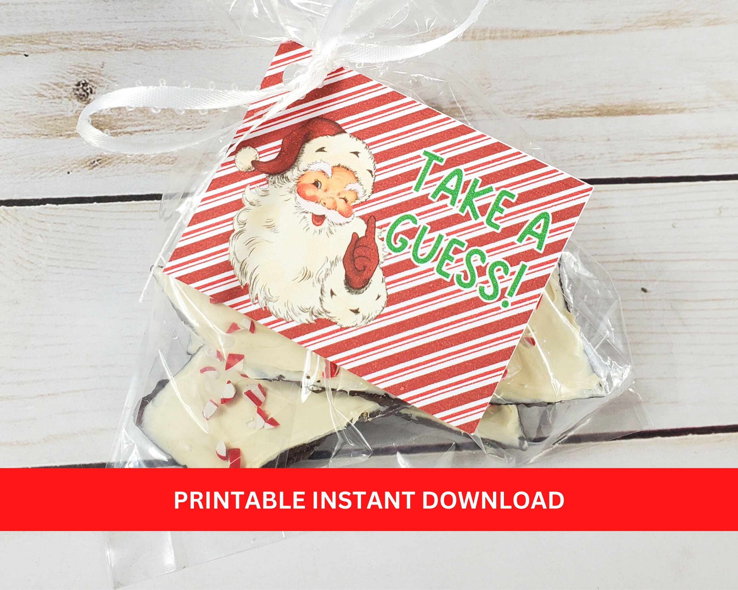 Printable Secret Santa Gift Tags for Work, Family Secret Santa Stickers ...