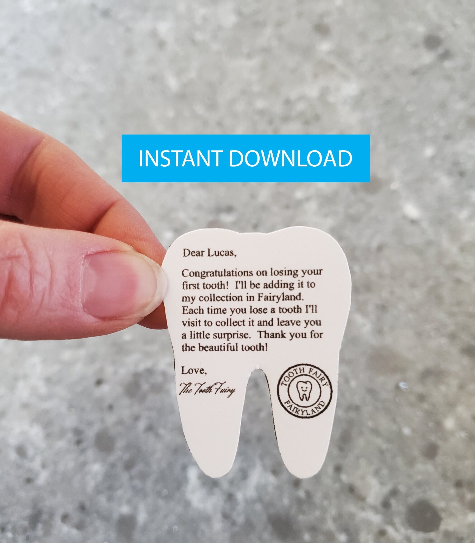 Editable Instant Download First Tooth Fairy Letter, Printable First ...