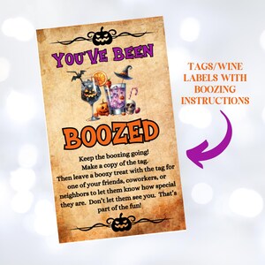 You've Been Boozed Printable Halloween Wine Labels, Youve Been Boozed ...